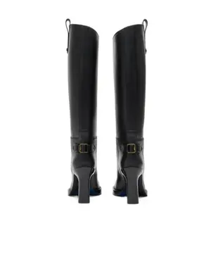 Burberry Cavalier High Heel Boots - Black