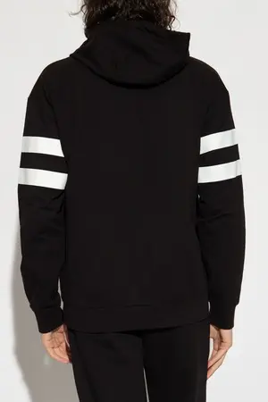 EA7 Logo-print Cotton Hoodie