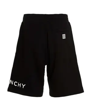 Givenchy Logo Embroidered Relaxed Fit Shorts - Black