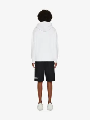 Givenchy Logo Embroidered Relaxed Fit Shorts - Black