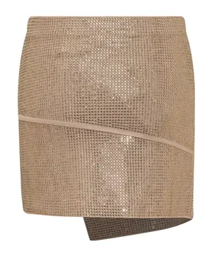 ANDREĀDAMO Embellished Asymmetric Skirt