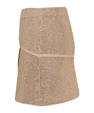 ANDREĀDAMO Embellished Asymmetric Skirt