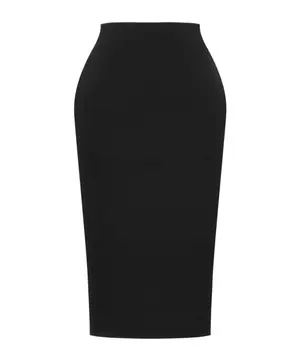 Saint Laurent Mid-rise Pencil Skirt With Cassandre Zip