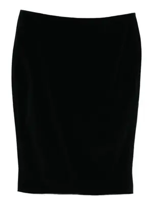 Saint Laurent Mid-rise Pencil Skirt With Cassandre Zip