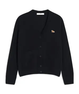 Maison Kitsuné Baby Fox Boxy Cardigan - Black