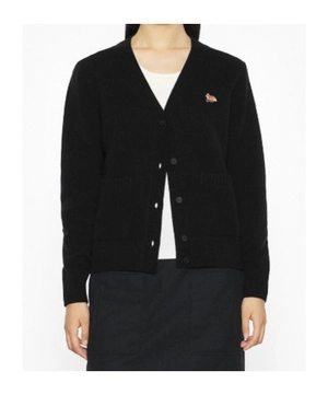Maison Kitsuné Baby Fox Boxy Cardigan - Black