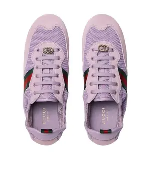 Gucci Shift Lace-up Sneakers - Lavender