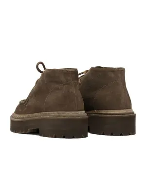Officine Creative Round Toe Lace-up Block Heel Boots