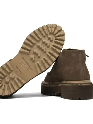 Officine Creative Round Toe Lace-up Block Heel Boots