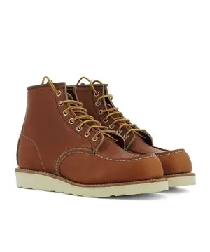 Red Wing Moc Lace-up Ankle Boots - Brown
