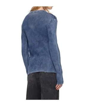 DIESEL® K-darin-d Long Sleeve Ribbed T-shirt - Blue