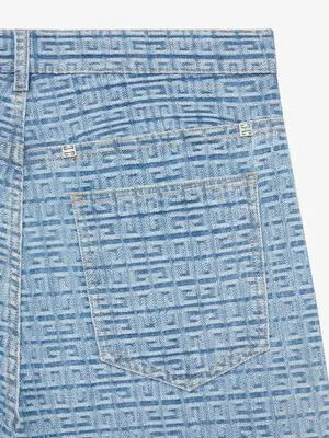 Givenchy 4g Logo Loose Fit Cargo Jeans