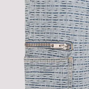 Givenchy 4g Logo Loose Fit Cargo Jeans