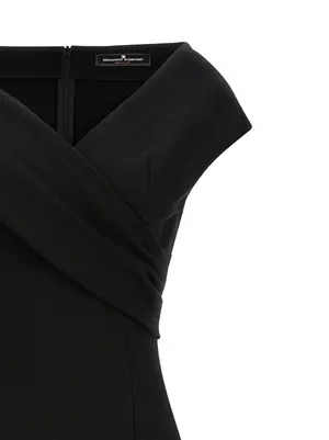 Ermanno Scervino V-neck Midi Dress