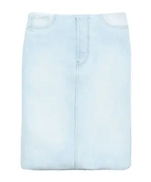 Acne Studios Denim Midi Skirt With Bow Detail