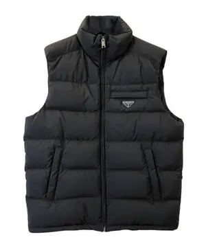 Prada Prada High-Neck Sleeveless Puffer Vest No
