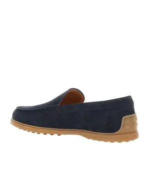 TOD'S Slip-on Loafers With Rubber Heel Details - Black