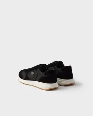 Prada Low Top Lace-up Sneakers - Black