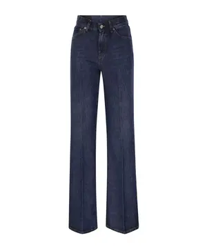 DONDUP Amber Wide-leg Jeans - Black