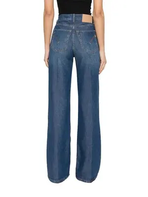 DONDUP Amber Wide-leg Jeans - Black