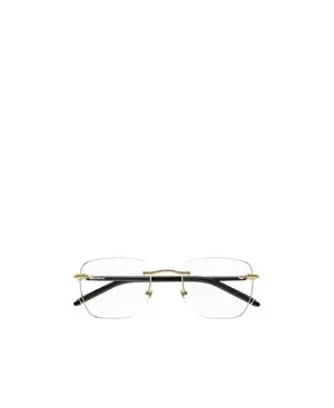Montblanc Rimless Rectangular Eyeglasses - White