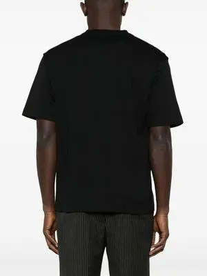 Prada Logo-embroidered Crewneck T-shirt