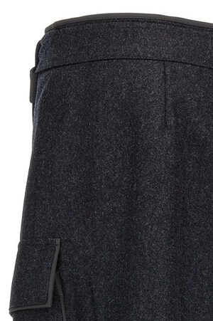 Brunello Cucinelli Wrap Midi Skirt