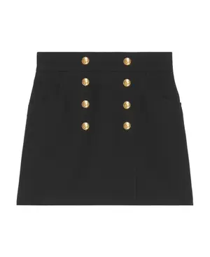 GUCCI Gucci Logo Engraved Buttons Mini Skirt