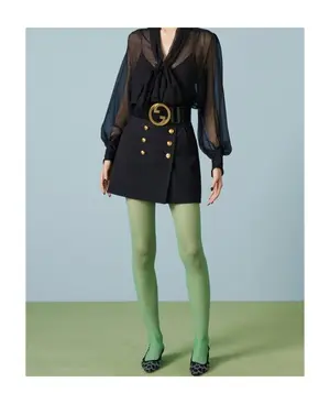 Gucci Logo Engraved Buttons Mini Skirt