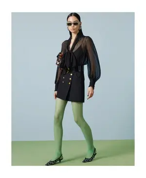 Gucci Logo Engraved Buttons Mini Skirt