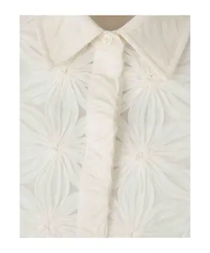 Simkhai Anders Floral Textured Shirt