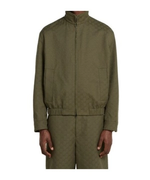 Gucci Gg Monogram Bomber Jacket
