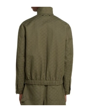 Gucci Gg Monogram Bomber Jacket