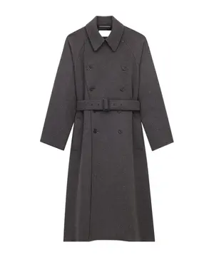 Saint Laurent Double-breasted Belted Coat