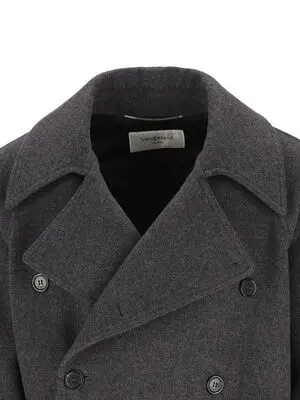 Saint Laurent Double-breasted Belted Coat