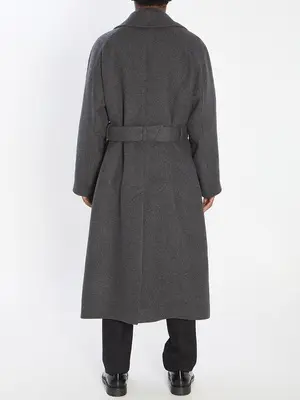 Saint Laurent Double-breasted Belted Coat