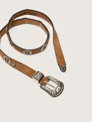 GOLDEN GOOSE Thin Lace Belt