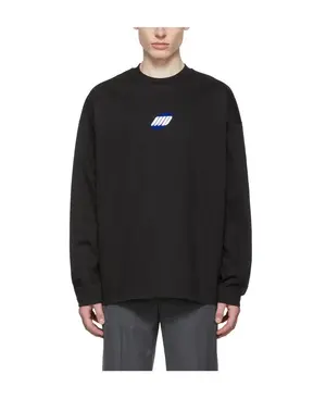 We11Done Logo-print Cotton Sweater