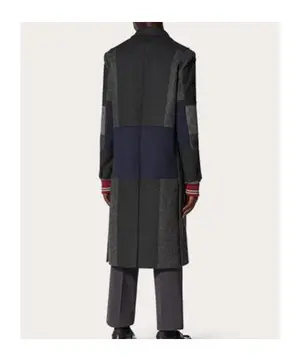 Valentino Garavani Patchwork Single-breasted Coat