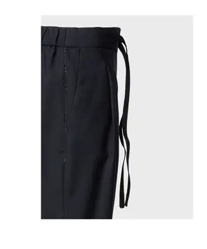 Fabiana Filippi Pleated Tapered Drawstring Trousers - Black