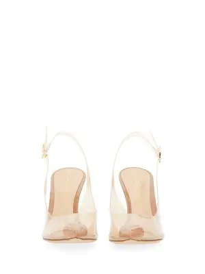 GIANVITO ROSSI Diana Pointed Toe Stiletto Slingback Pumps - Nude