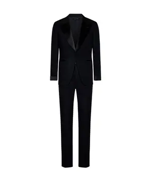 TOM FORD Single Breasted Tailored Suit - Black