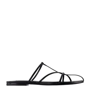 JIL SANDER Strappy Flat Sandals - Black