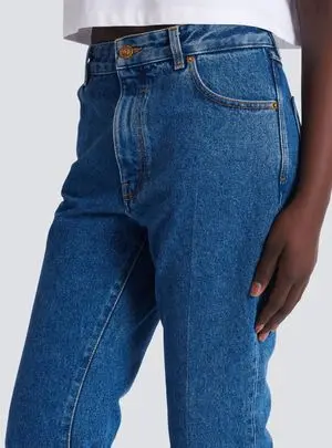 Balmain Straight-leg Denim Jeans - Blue