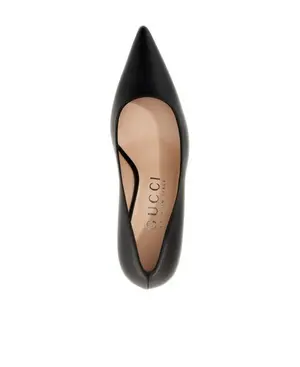 Gucci Pointed Toe Slip-on Pumps - Black