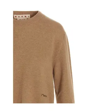 Marni Logo Embroidered Crewneck Sweater
