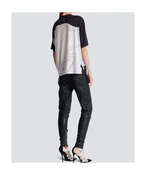 Balmain Loose T-shirt With Optical Illusion Print