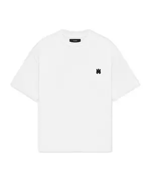 Amiri Ma Skater Logo Embroidered Crewneck T-shirt - White