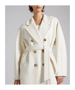 Max Mara Double-breasted Wool Coat - Nude