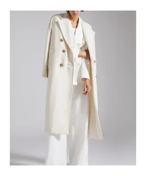 Max Mara Double-breasted Wool Coat - Nude
